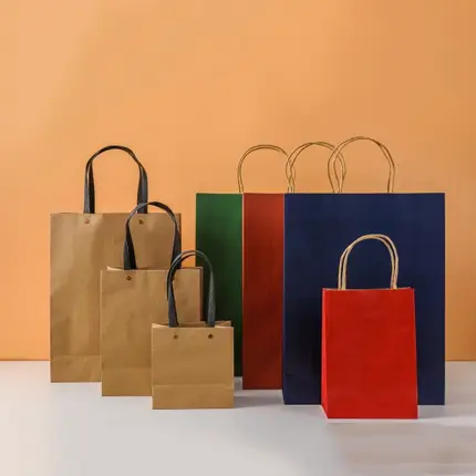 Kraft Paper Bags with Window | Umbrella Custom Packaging