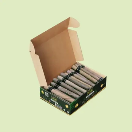 Custom Blunt Wrap Display Boxes With Logo | Umbrella Custom Packaging